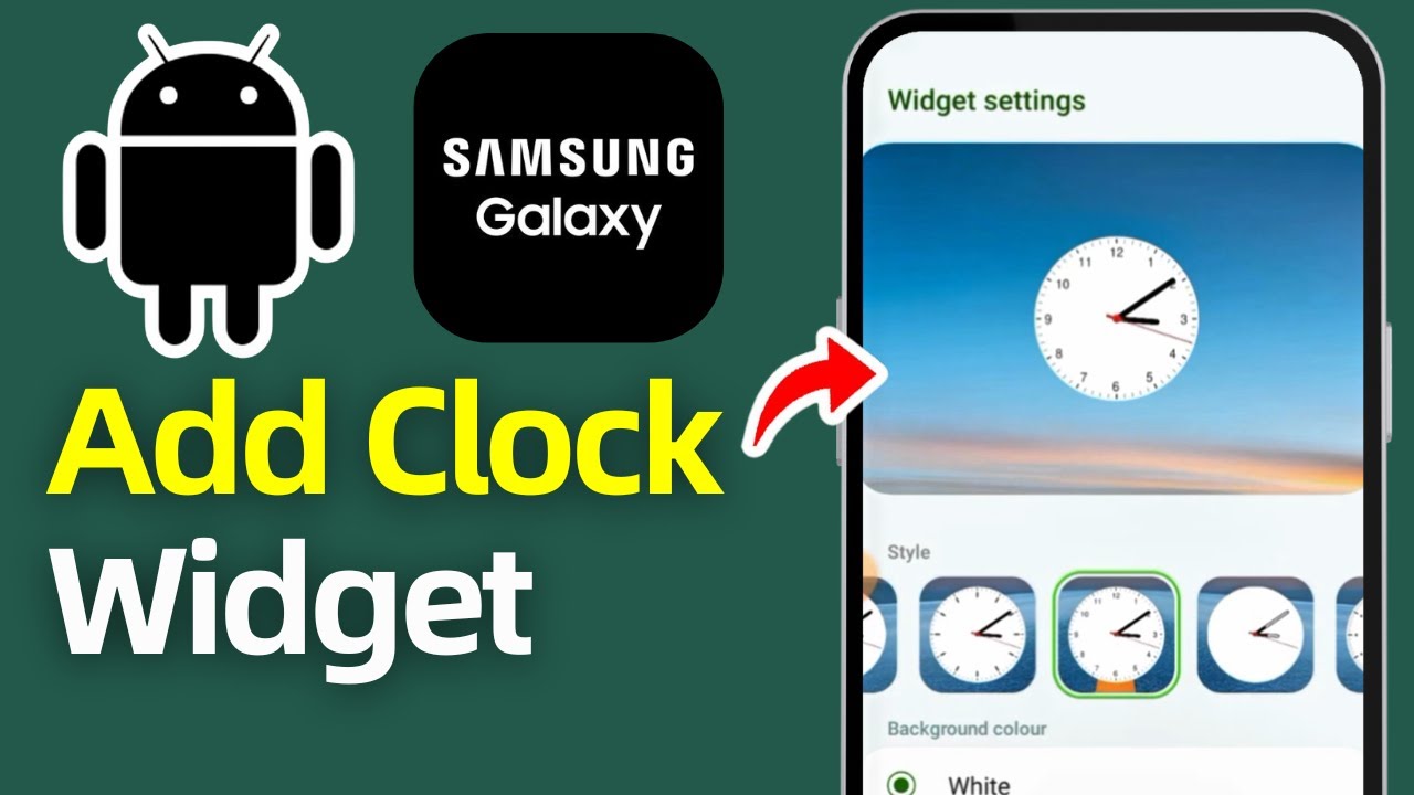 How to Add a Clock Widget on Samsung (2025) | Best Way to Add a Clock ...