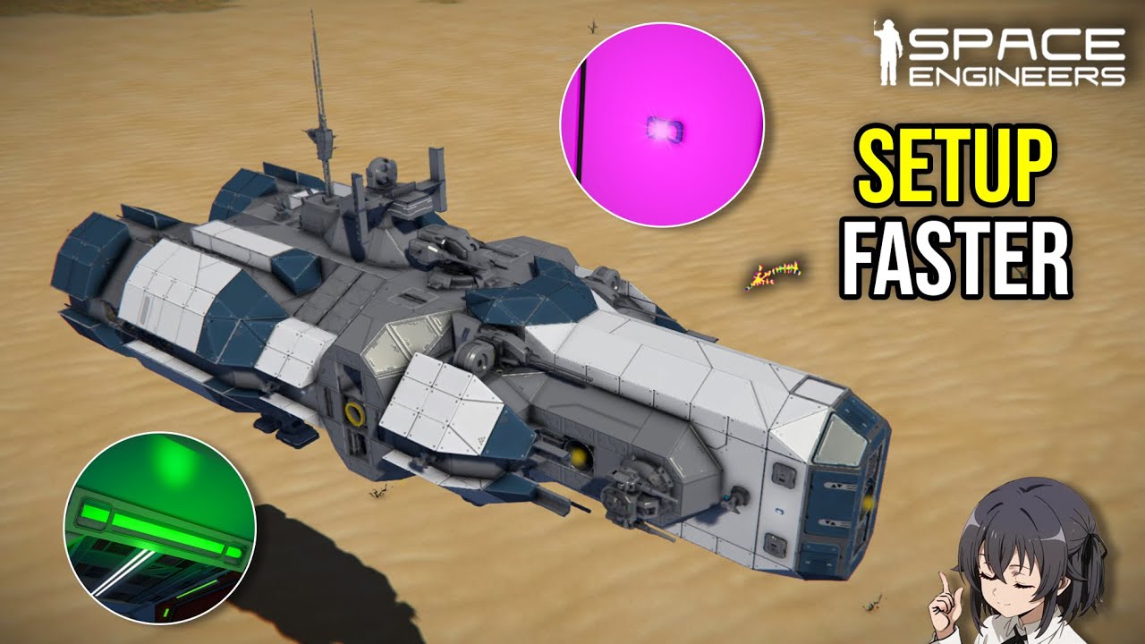 This Building Trick Makes Setting Up a Big Ship Easier, Space Engineers ...