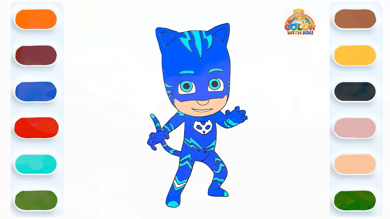 Learn to Draw Connor PJ Mask - Drawing and Coloring Tutorial for Kids ...