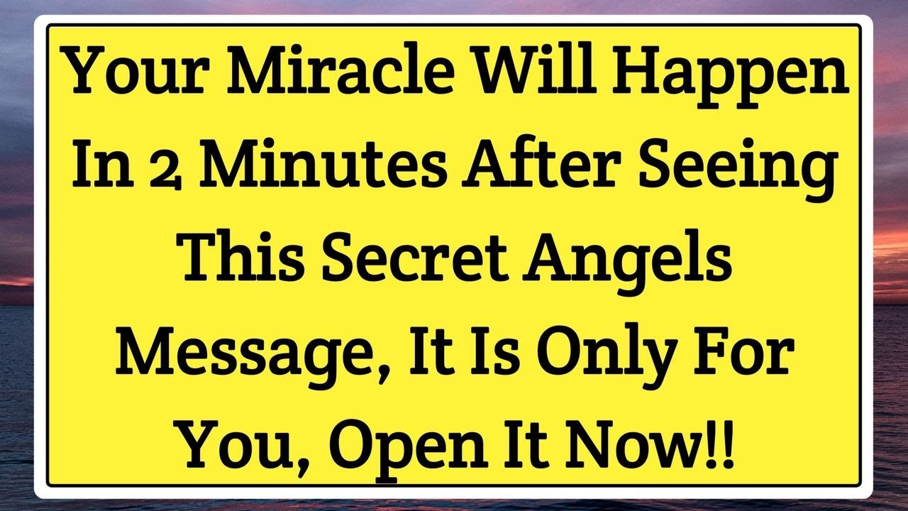 LAST CHANCE!! Your miracle will happen in 2 minutes after seeing this ...