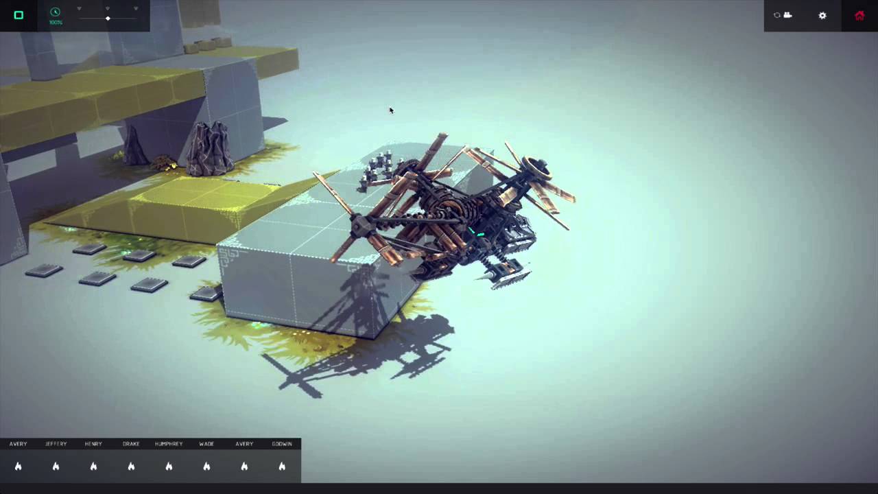 Besiege Creation: Twin Coaxial Rotor Helicopter - YouTube