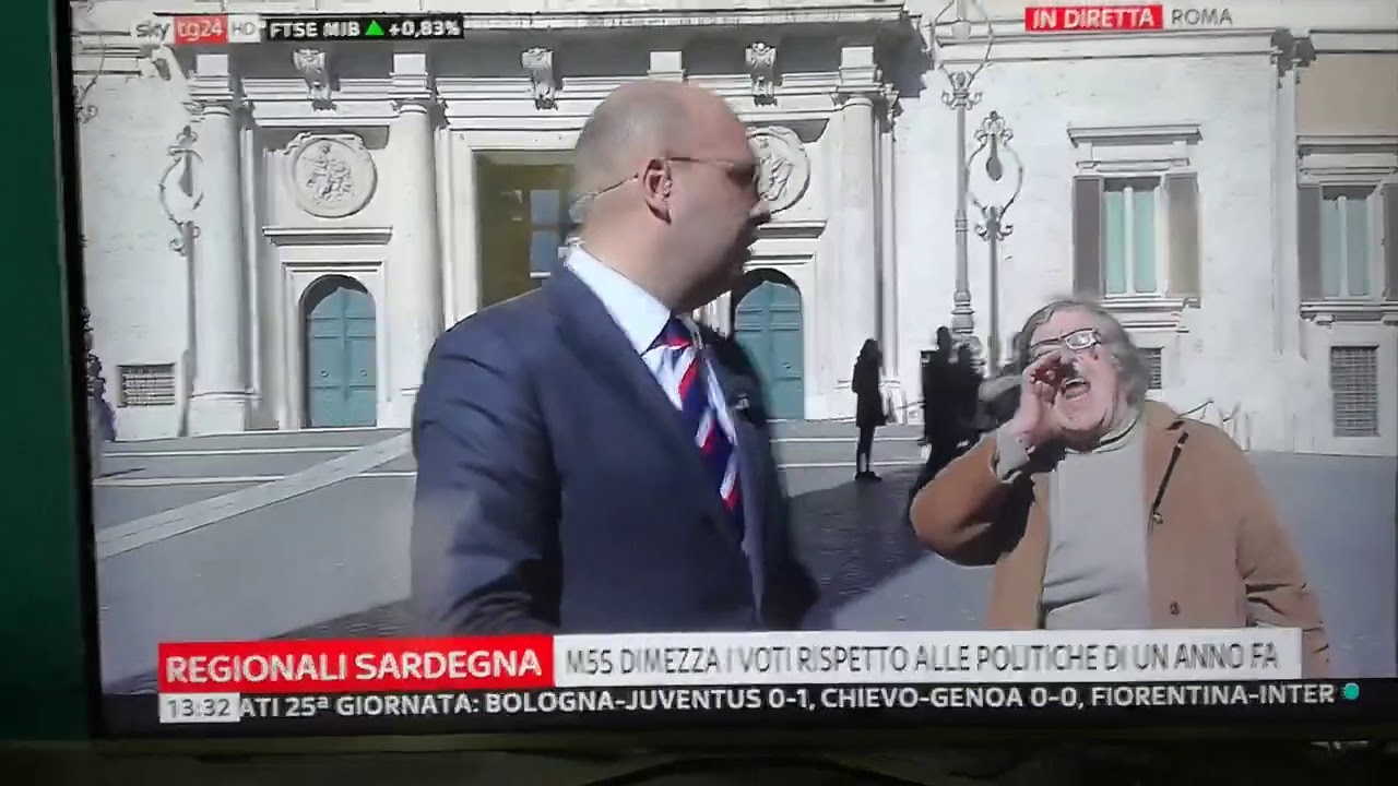 Sky Tg 24, si parla di Di Maio e del tonfo in Sardegna, una signora ...