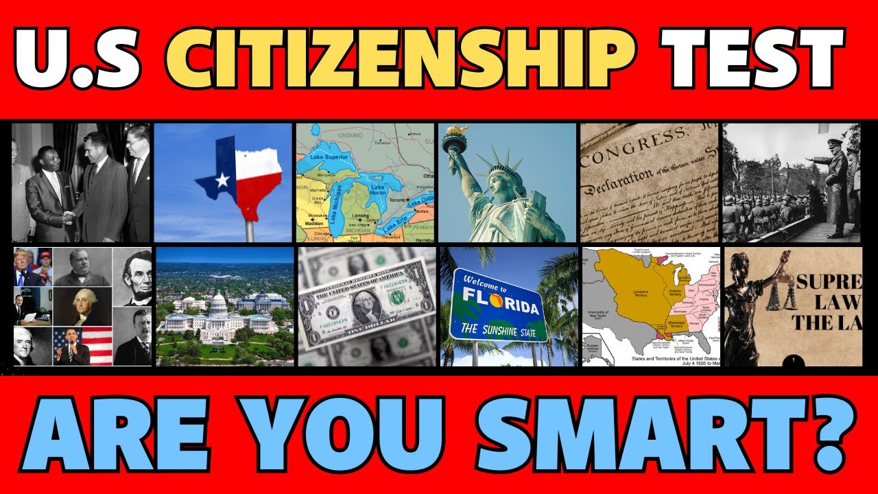 U.S CITIZENSHIP TEST | How Smart Are You? 🌟 Easy General Knowledge Quiz ...
