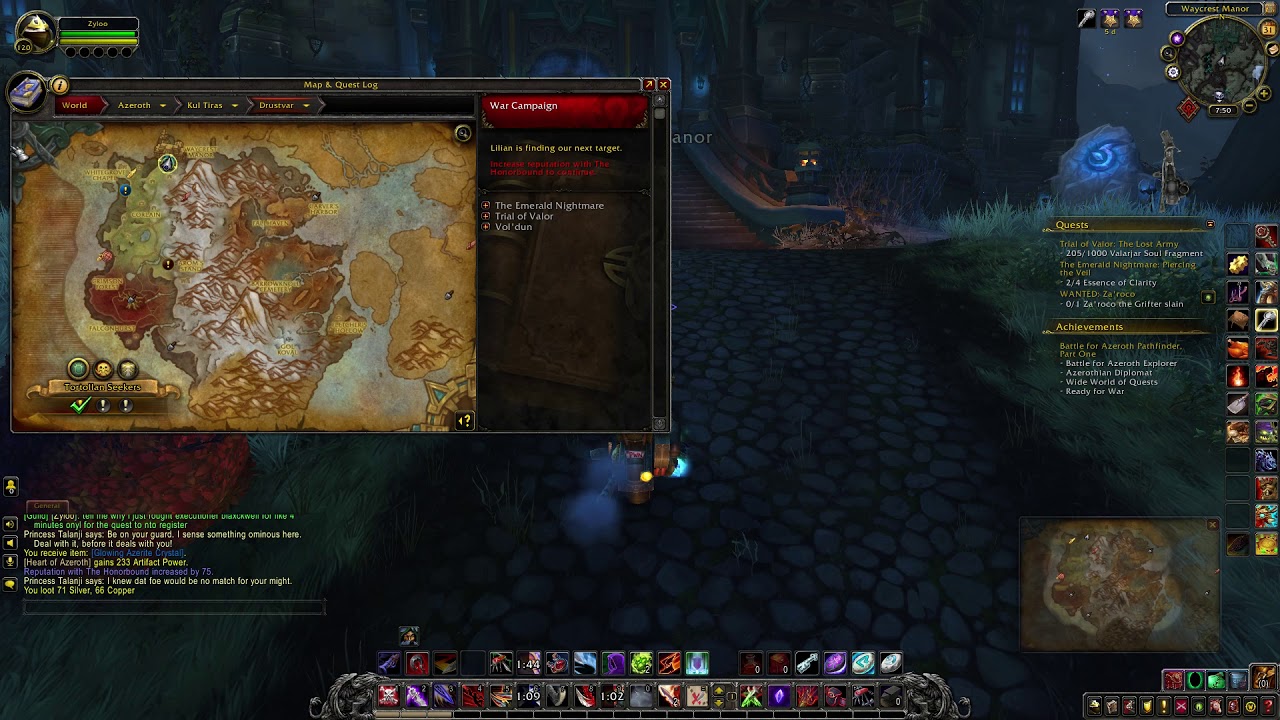 Waycrest Manor WoW BfA Location - YouTube