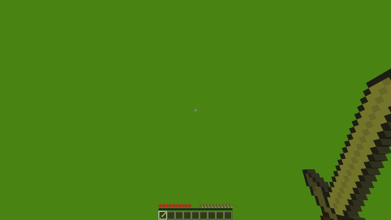 Minecraft Green Screen Gold Sword | Small GUI - YouTube