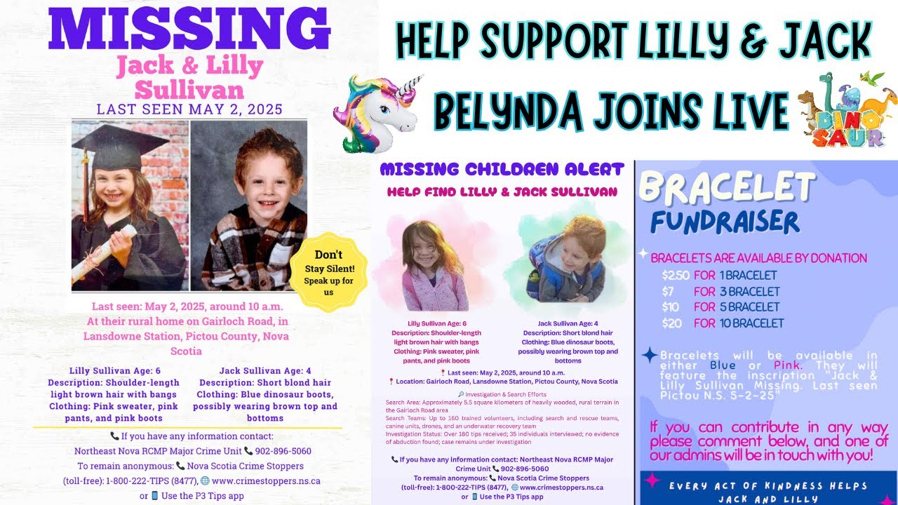 CANADA - MISSING - HELP SUPPORT LILLY & JACK - BELYNDA JOINS LIVE - YouTube