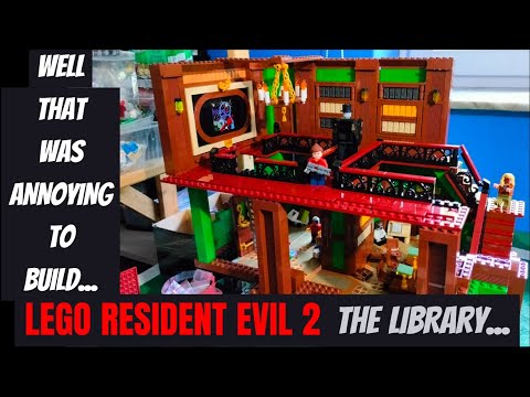 Lego RESIDENT EVIL Moc I The Library - 2 floor DETAILED build that took ...