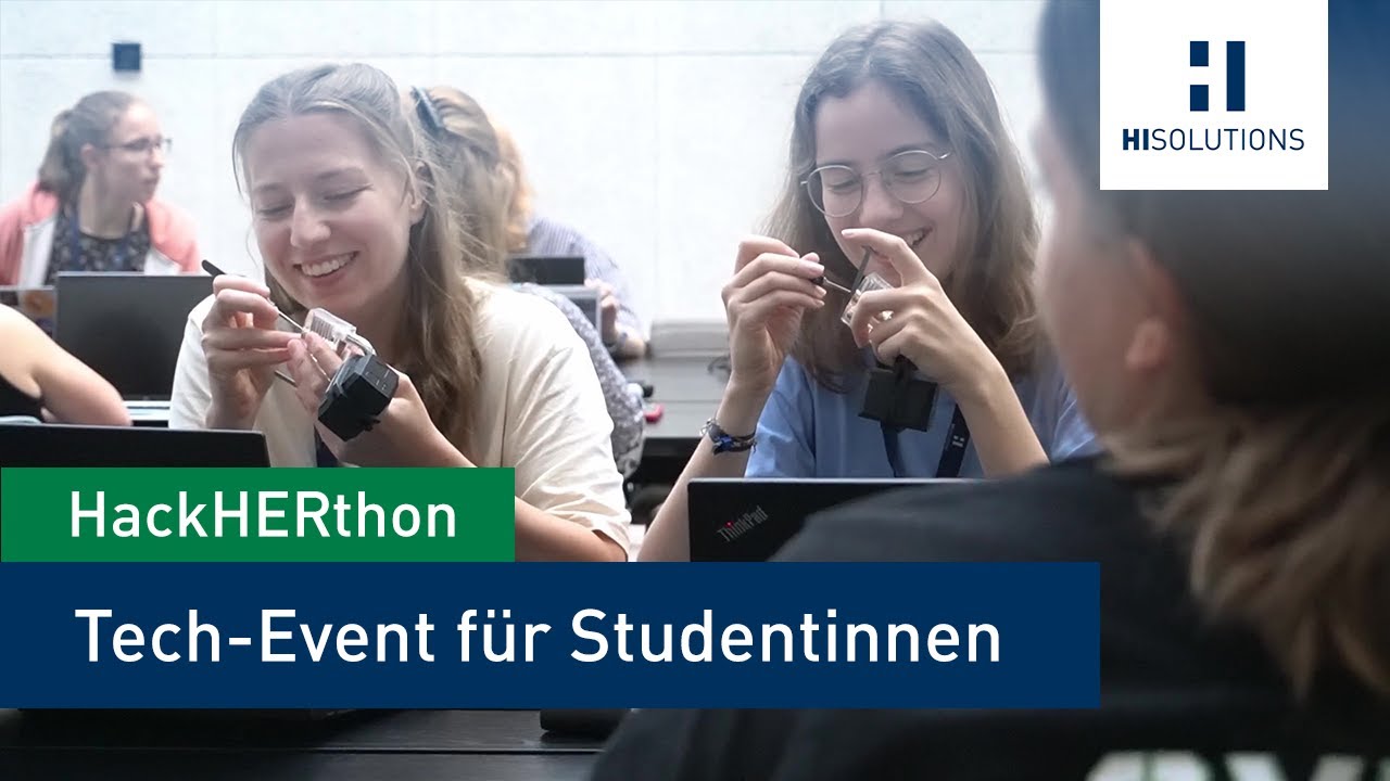 HackHERthon – Das Tech-Event für Studentinnen bei HiSolutions - YouTube