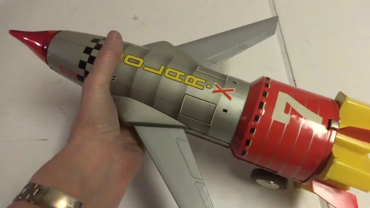 Solar X Rocket Tin Battery Operated - Japan - YouTube