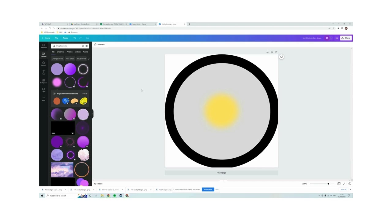 Canva tutorial - How to create Fab Gadget Logo - NCCE KS4 Media Lesson ...