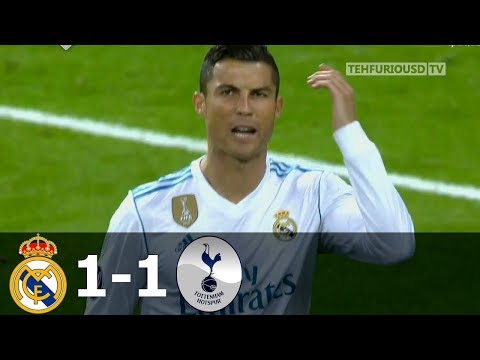 Real Madrid vs Tottenham 1-1 All Goals and Highlights with English Commentary (UCL) 2017-18 HD