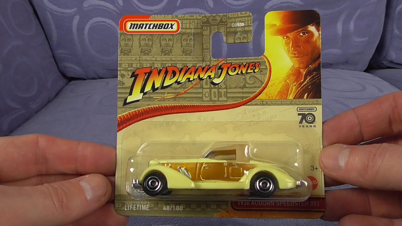 Matchbox Indiana Jones 1936 Auburn Speedster 851 - YouTube