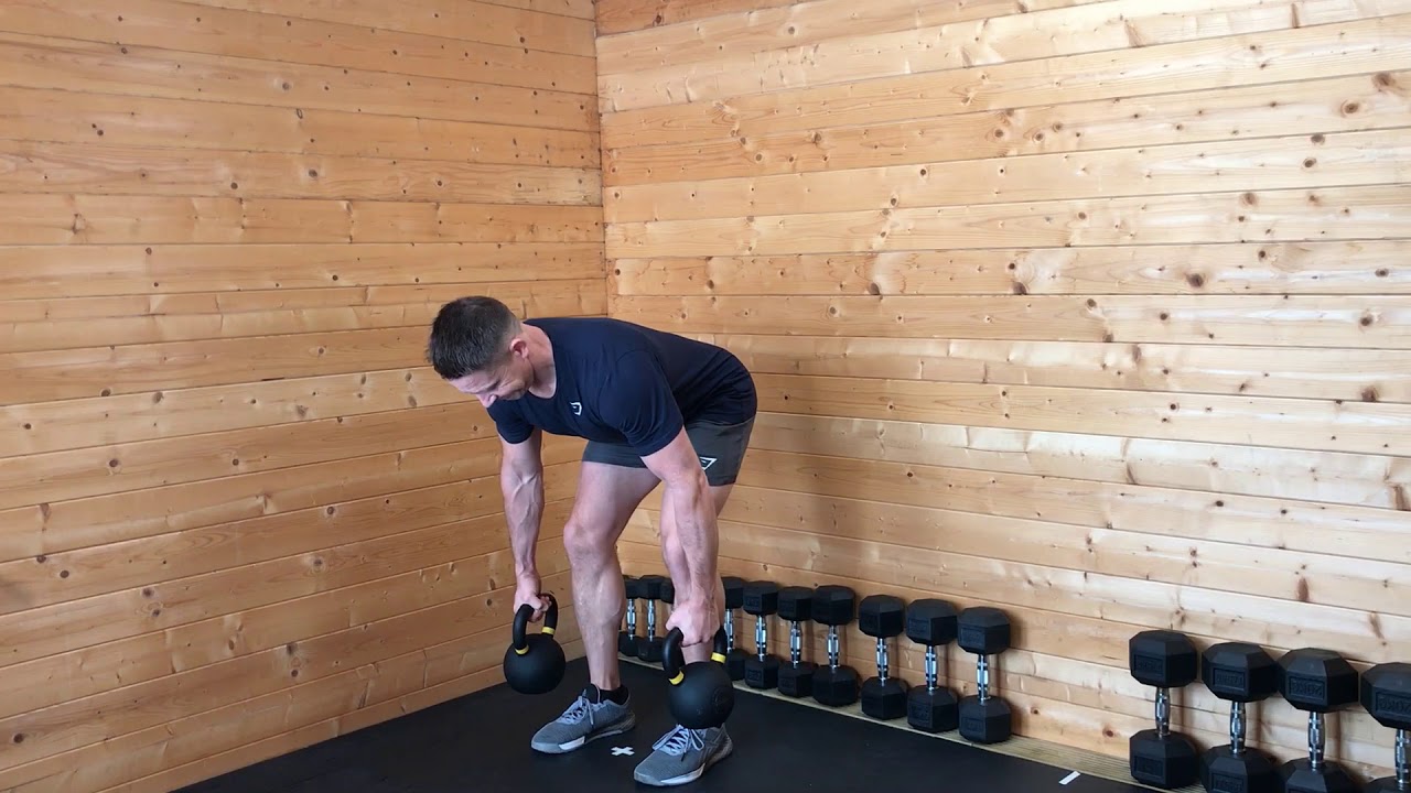 Double Kettlebell Romanian Deadlift - YouTube
