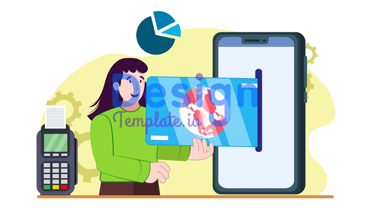 Online Payment Transaction Animation Scene After Effects Templates ...