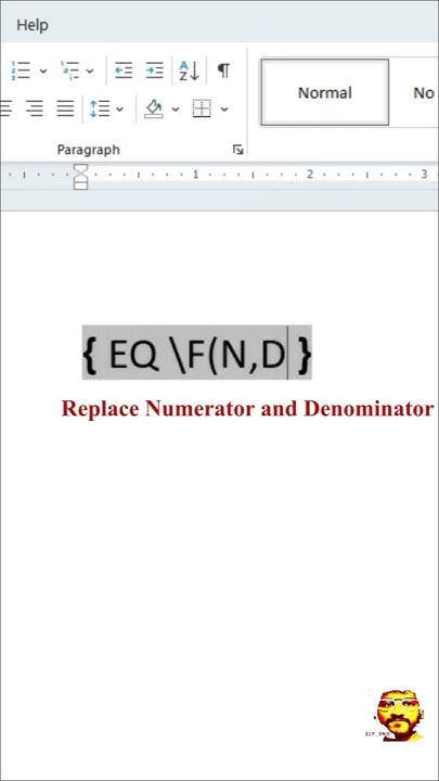 How to type fraction on MS Word? - YouTube