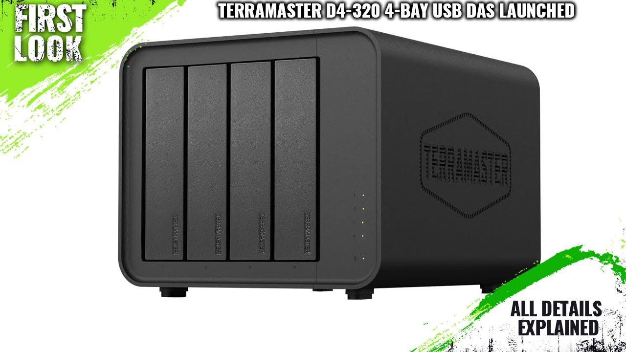 TerraMaster D4-320 4-bay USB DAS Launched - Explained All Spec ...