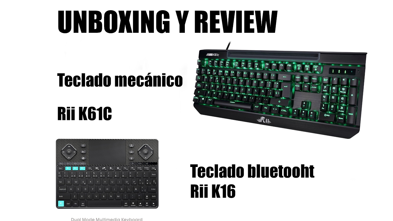 UNBOXING Y PRIMERAS IMPRESIONES Teclado Mecánico Rii K61C y Teclado ...