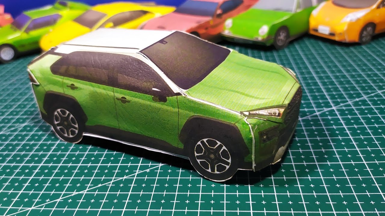 TOYOTA RAV4 - PAPERCRAFT - YouTube