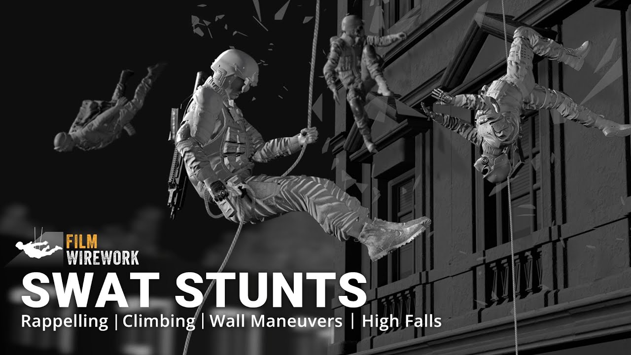 SWAT Stunts | Film Wirework Mocap for iClone and ActorCore - YouTube
