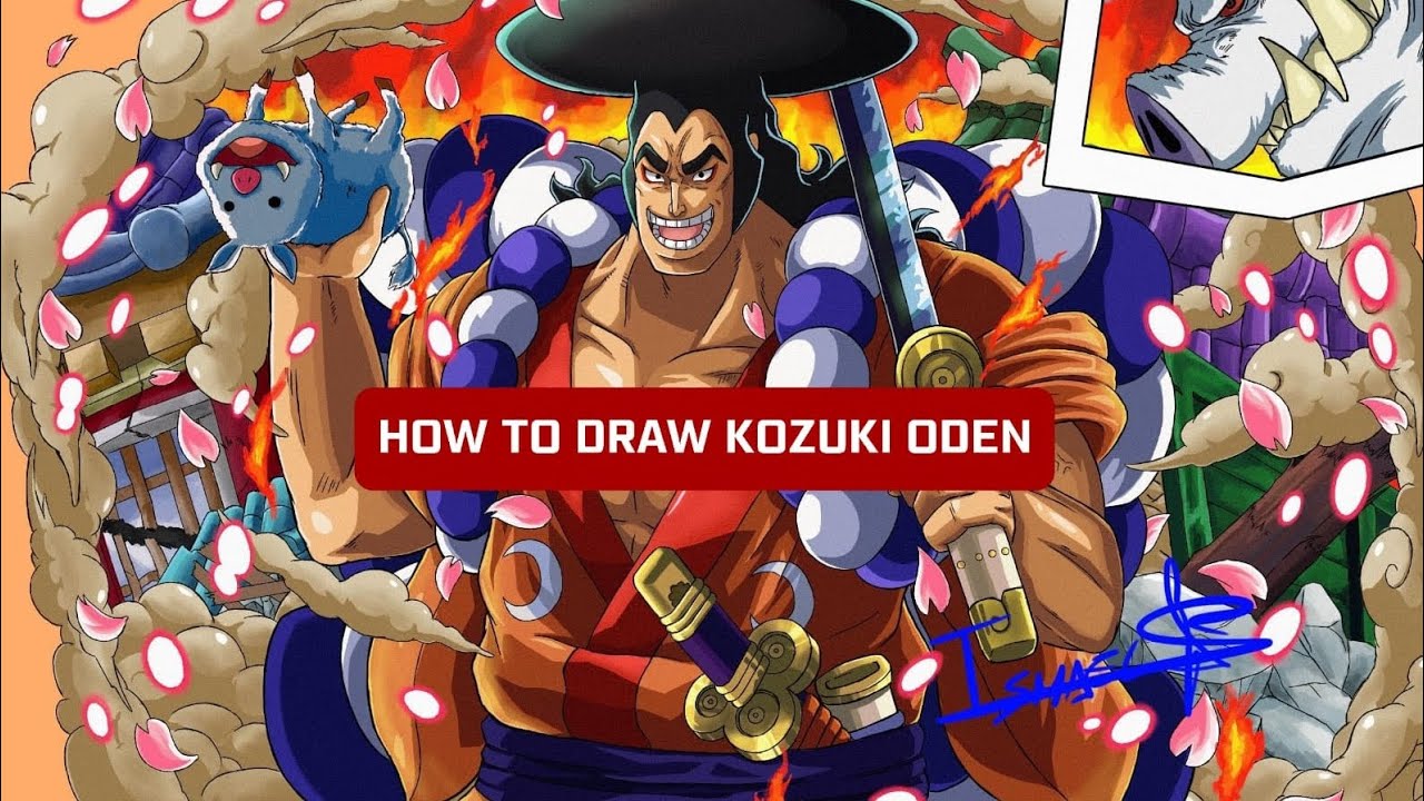 How to draw Kozuku Oden from one piece (Tutorial for beginners) - YouTube