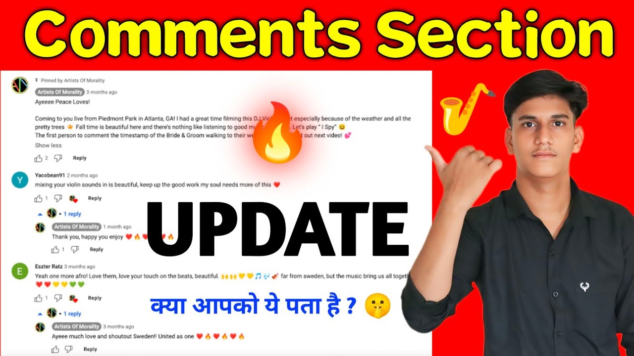 YouTube Comment Section New Update 😍 | YouTube Comment Reply New Update ...