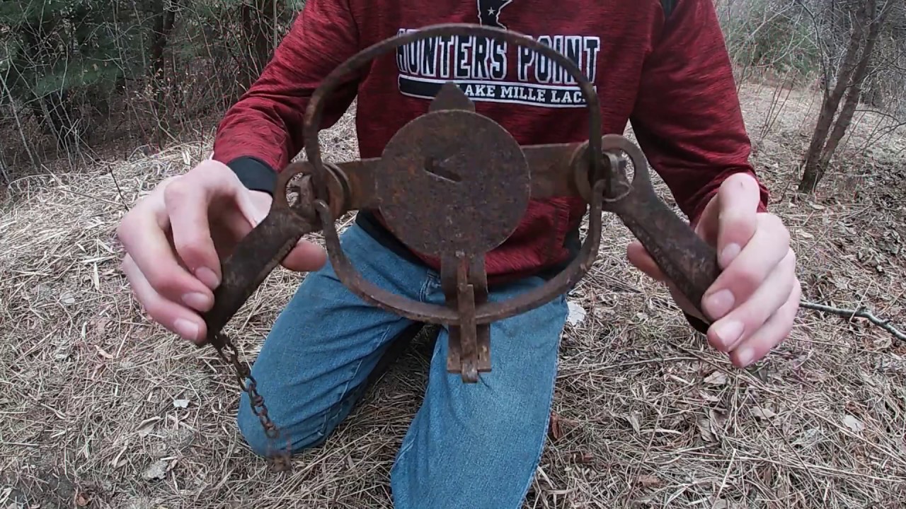 How to set a Double Long Spring Trap With Your Hands!! - YouTube