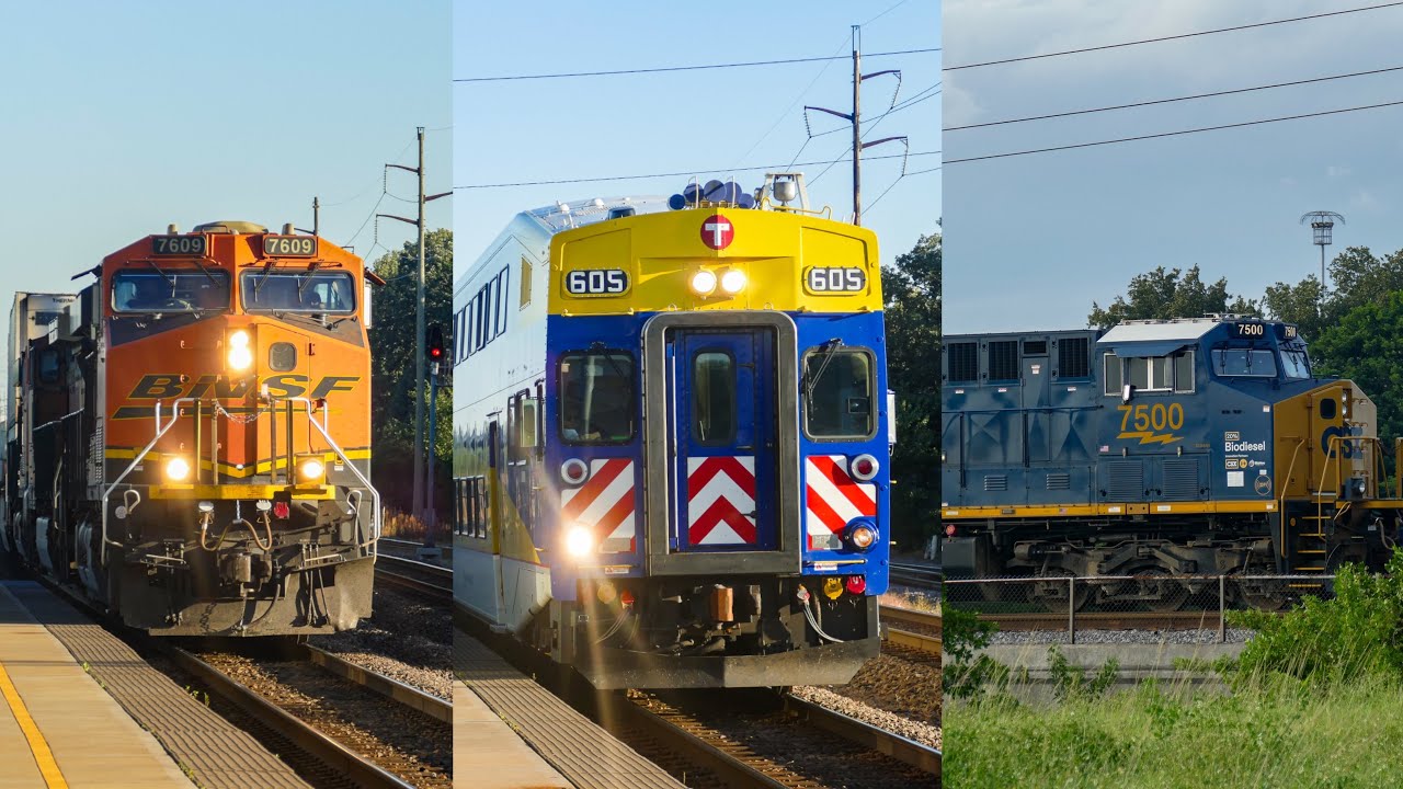 Railfanning At Fridley Station + Tampa Railfanning 9/27/24 ft. BNSF ...