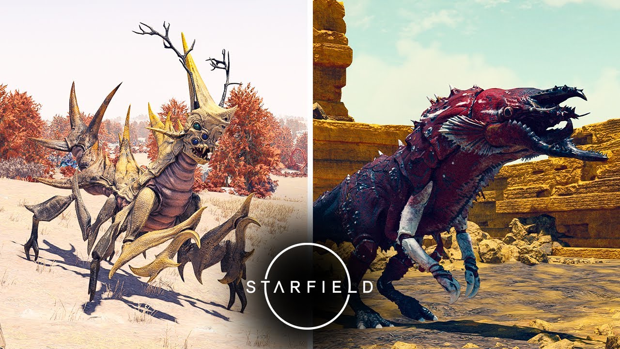 Starfield - 10 Monster Creatures That Would Make You Run Away - YouTube