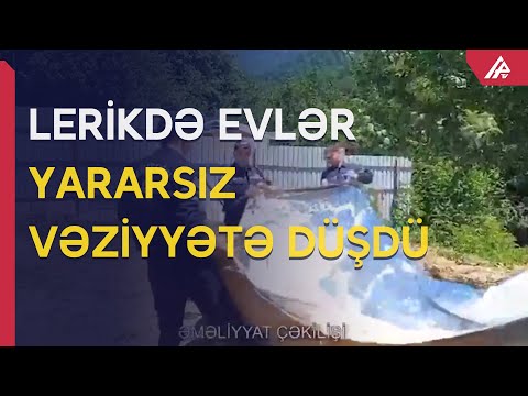 FHN Lerikdə yararsız vəziyyətə düşən şəxslərə çadır ev qurub - APA TV