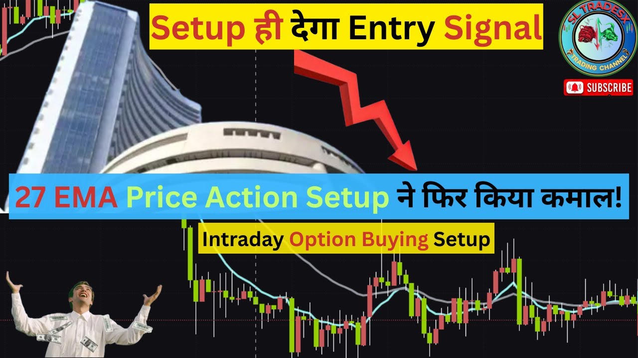 Intraday Option Buying Strategy | 27 EMA Price Action Setup ने फिर किया ...