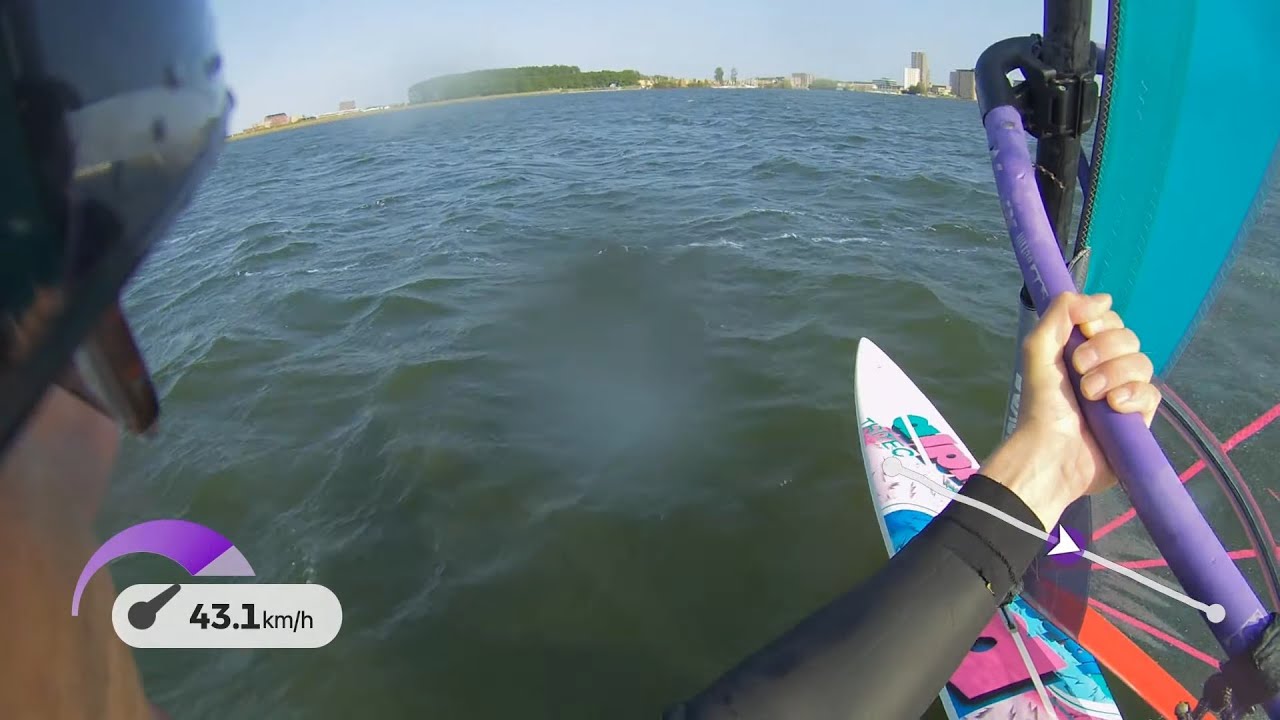 Windsurfing the 1989 Mike Pucher World speed record Production board ...