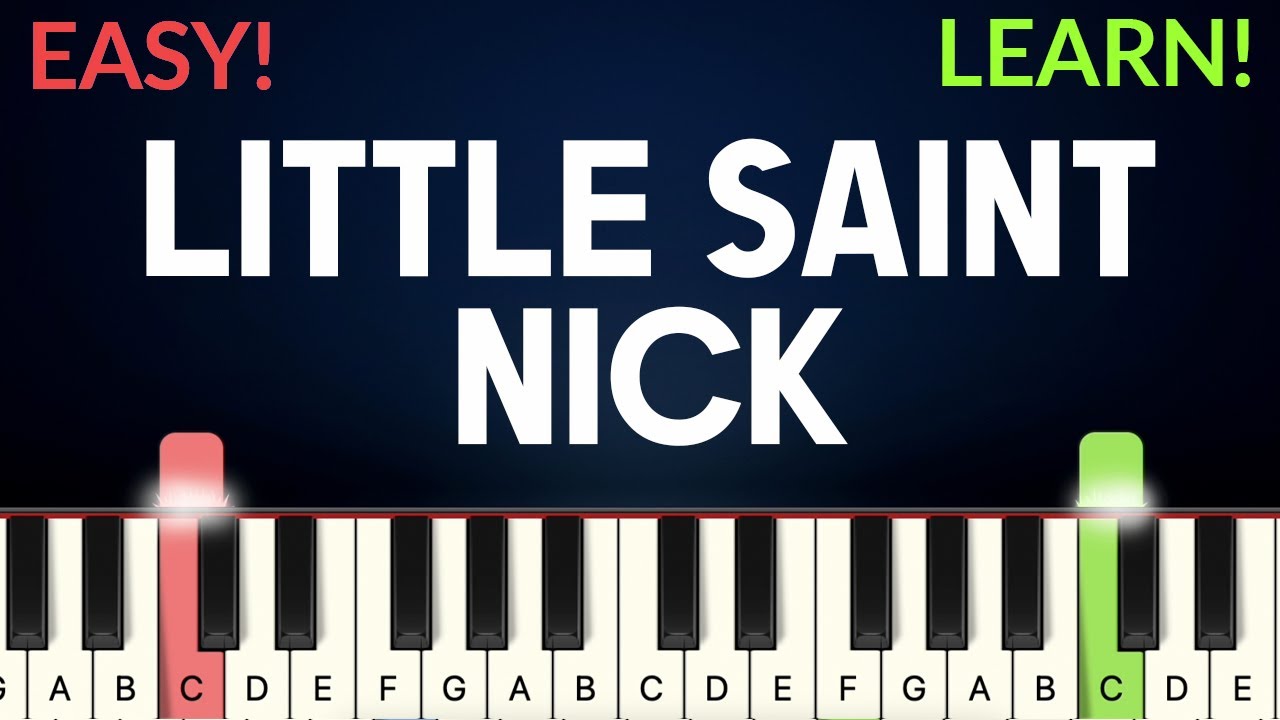 Little Saint Nick - The Beach Boys | EASY Piano Tutorial - YouTube