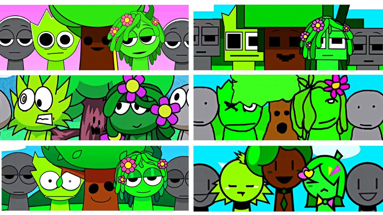 INCREDIBOX SPRUNKI - Mix of GREEN Characters from the best mods 💚💚💚 ...