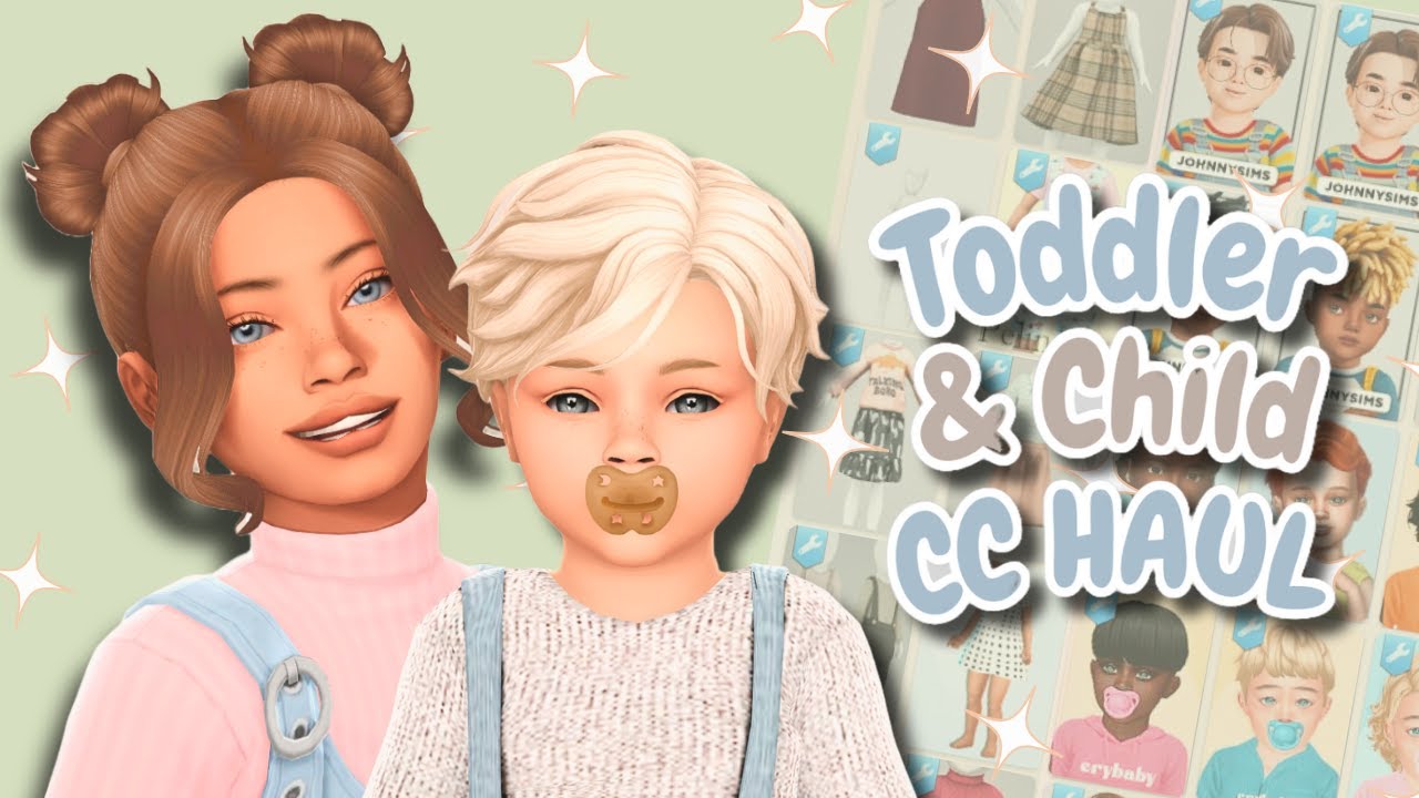 SIMS 4 : TODDLER & CHILD CC HAUL (Hair & Clothes) 💗 + CC LINKS in ...
