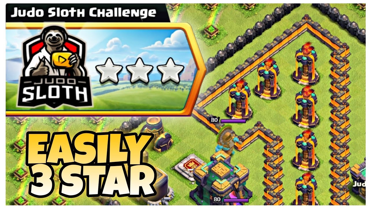 3-STAR The Judo Sloth Challenge | CLASH OF CLANS - YouTube