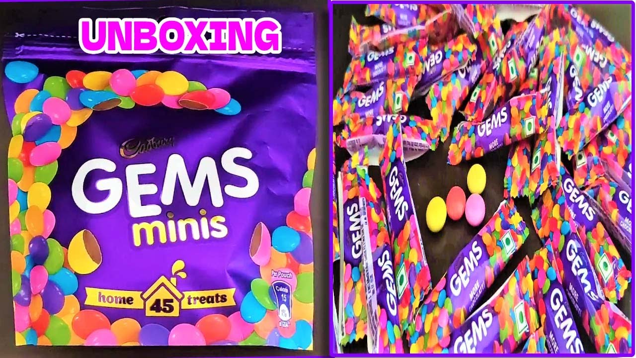Cadbury Gems Minis Home Treats Pack | Unboxing And Review - YouTube