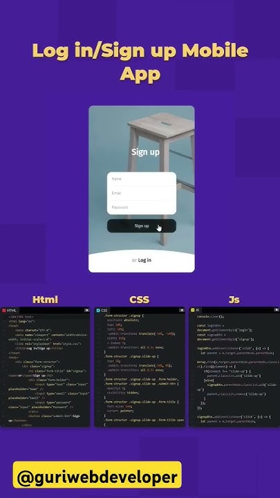 logjn #coding #css #html #javascript #webdesign #login #ytshorts #viralvideo #shorts # ...