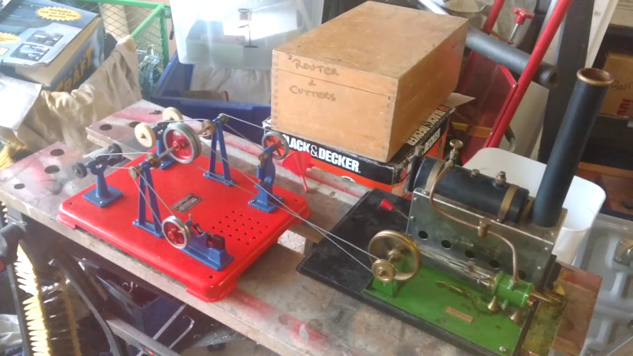 Cheddar Models Westbury Model Steam Engine Driving Mamod WS1 Workshop ...