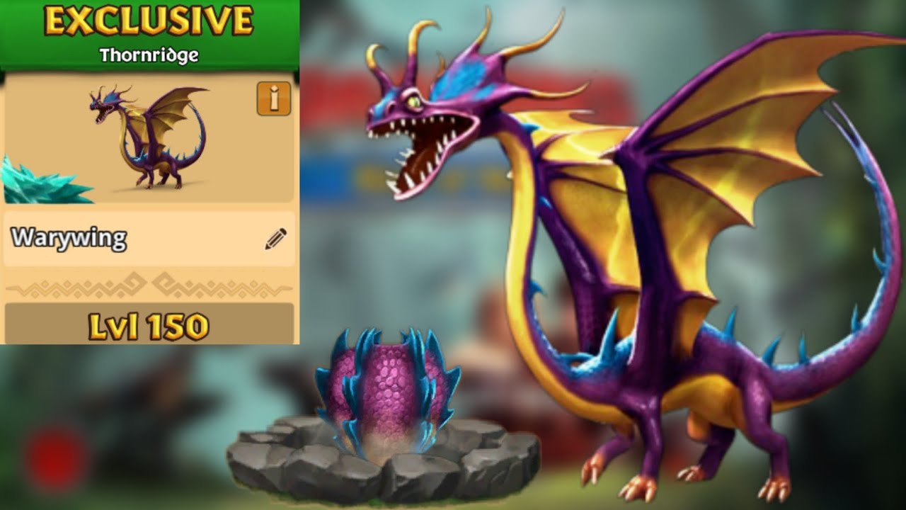 Warywing Max Level 150 Titan Mode - New Exclusive Thornridge - Dragons ...