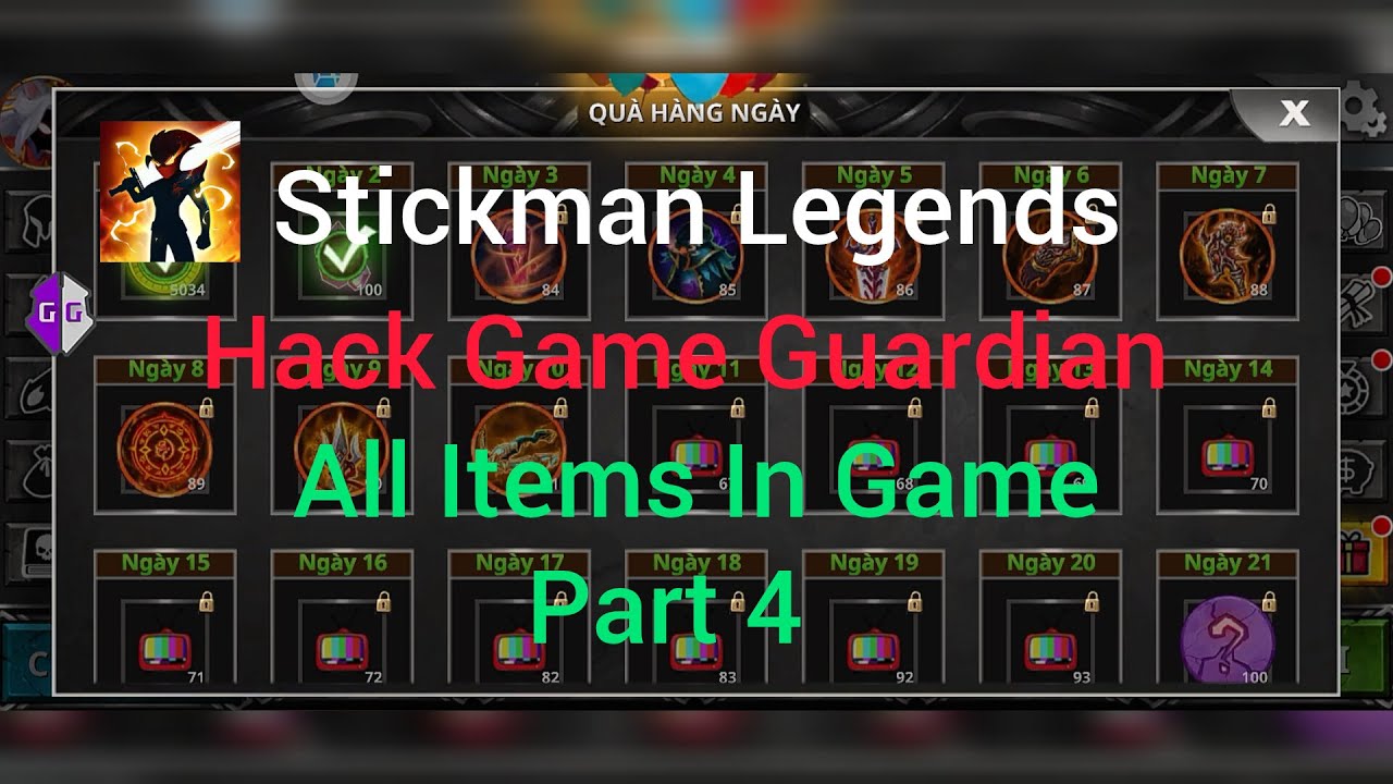 Stickman Legends Hack Full All Items In Game Part 4/Game Guardian - YouTube