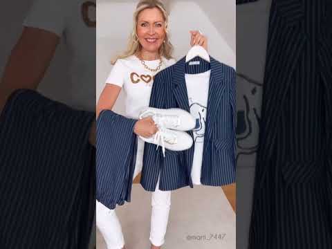 Natürliche ältere Frauen über 40 50 60 / Neue Modetrends für Frauen / Frühlings- und Sommeroutfit...