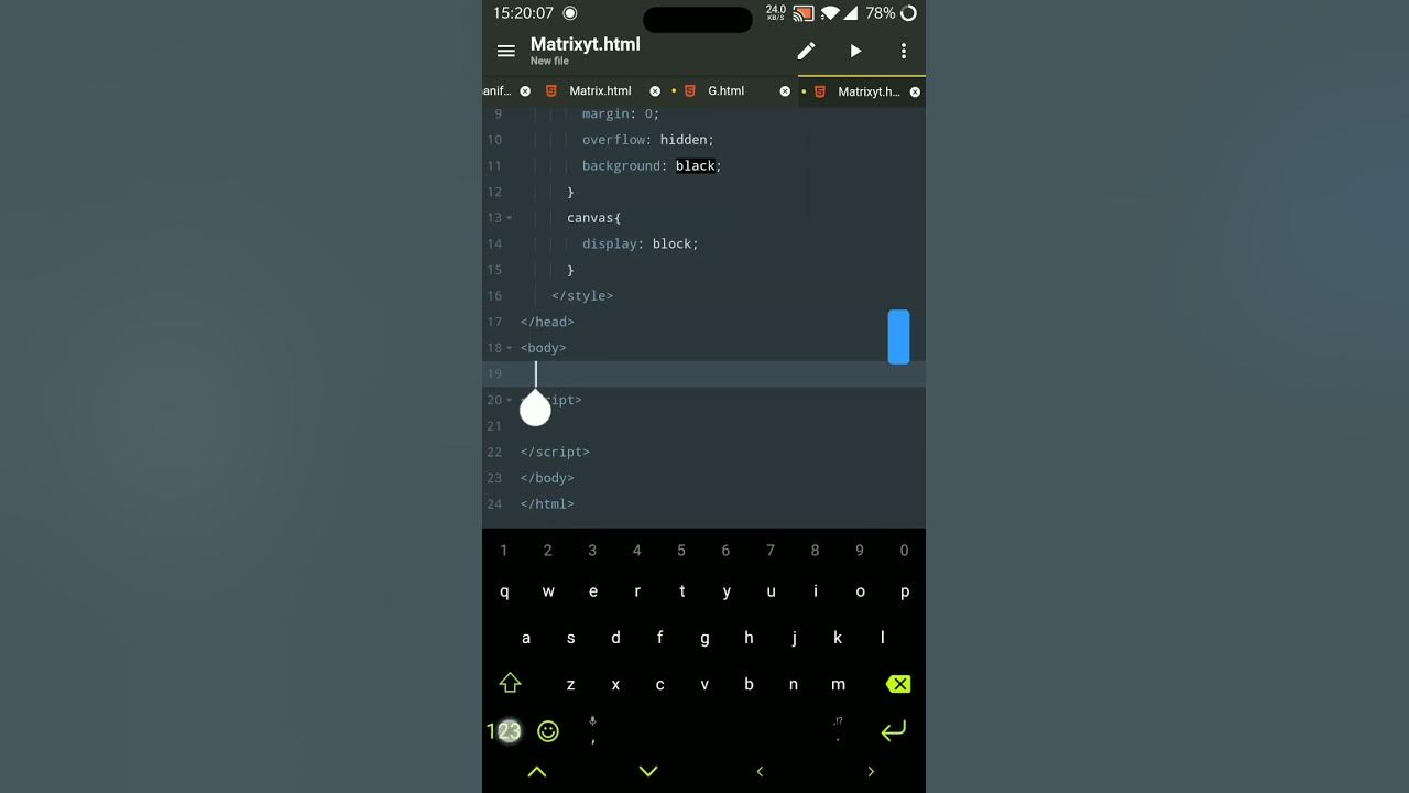 Matrix effect in html css js - YouTube