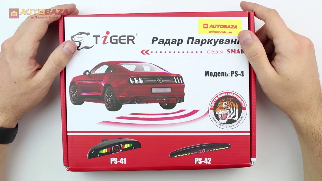Парктроник Tiger PS-41 Black - YouTube