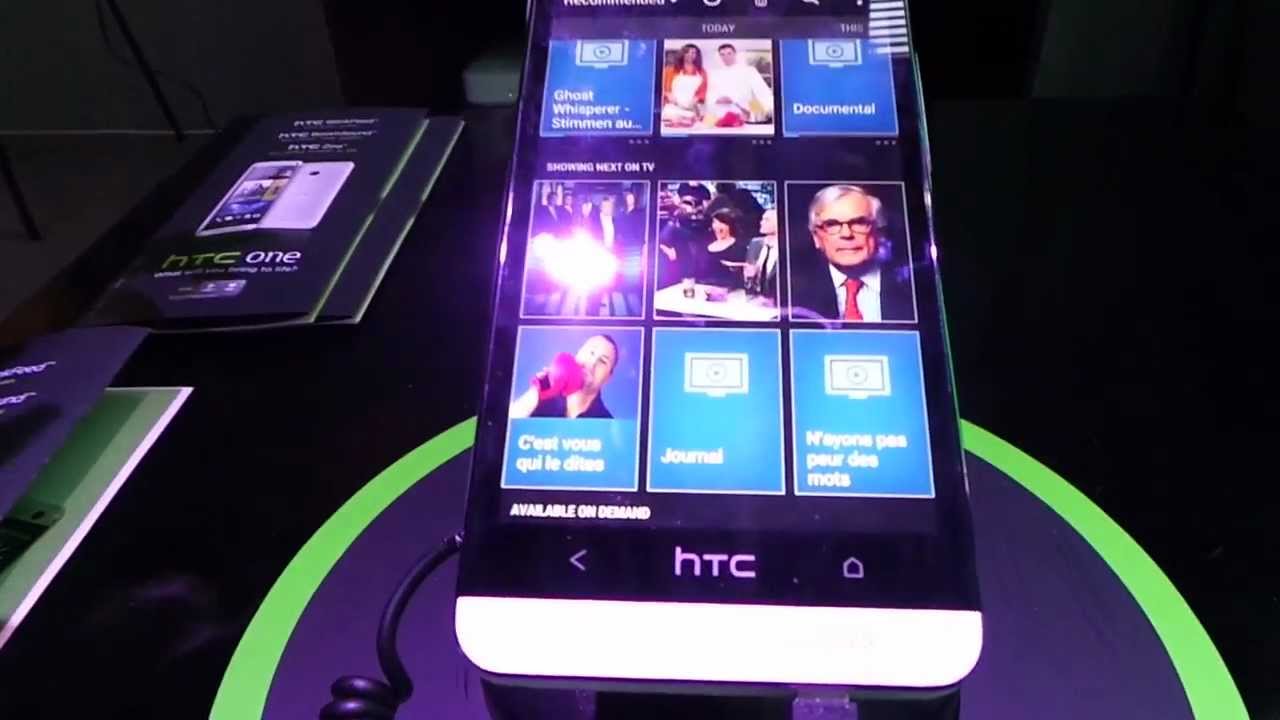 HTC Sense TV Hands On Walkthough Demo - YouTube