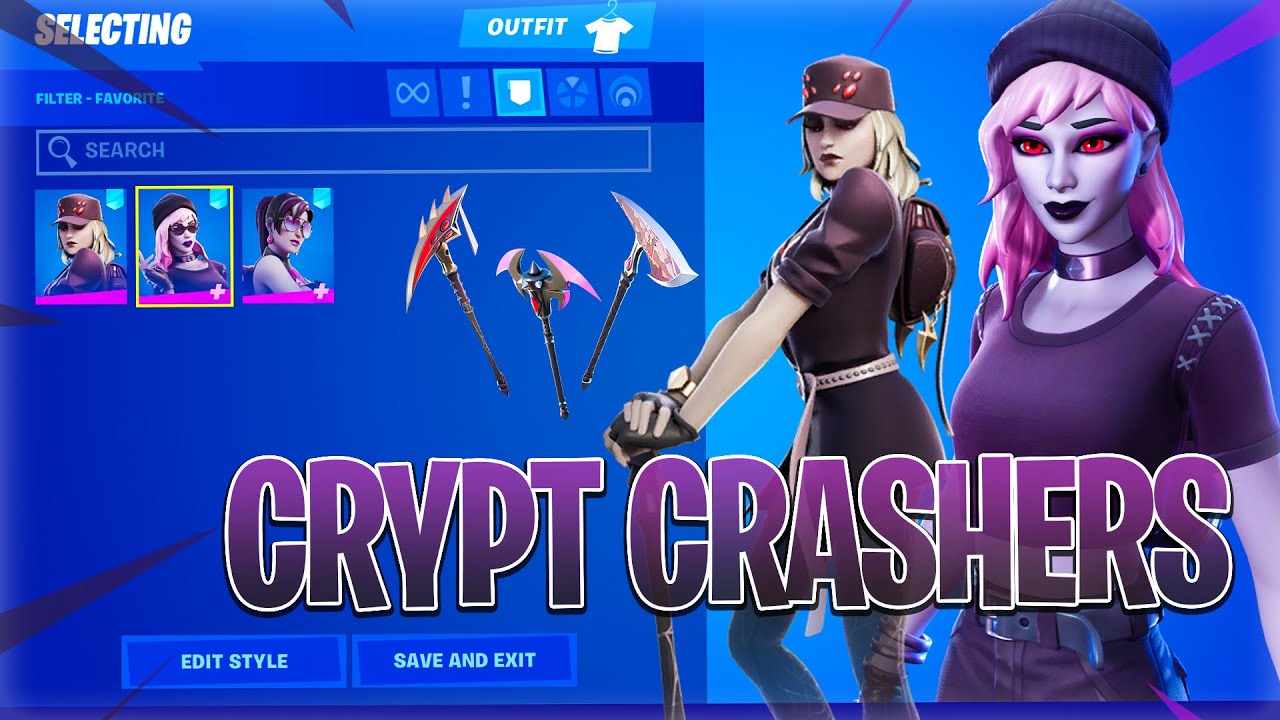 New Crypt Crashers Fortnite Pack Showcased! (Goth Legends Pack) - YouTube