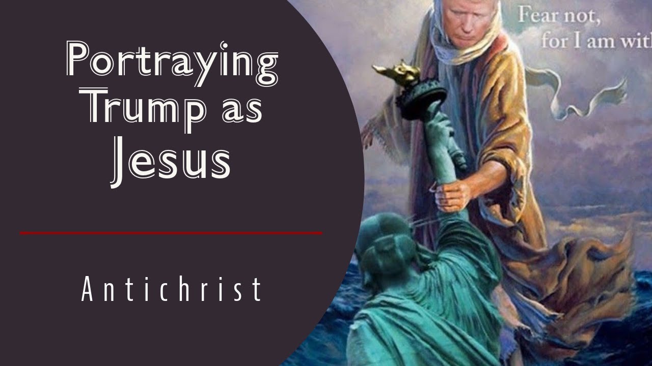 Portraying Donald Trump as Jesus Christ - YouTube