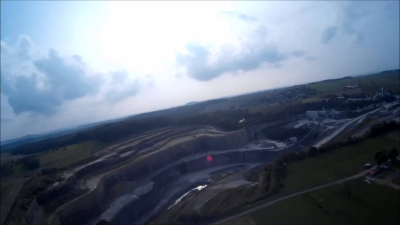 Scorpy 1200 E über dem MFG Aspach - YouTube