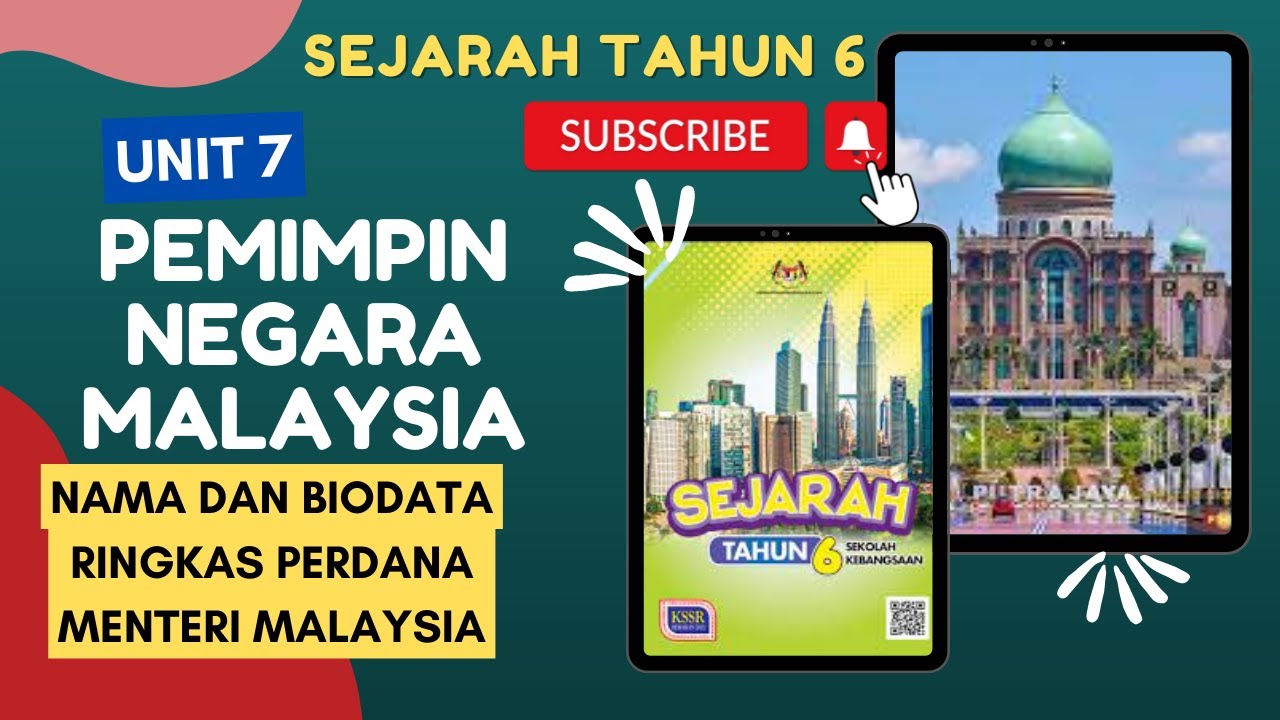 PEMIMPIN NEGARA MALAYSIA | SEJARAH TAHUN 6 | UNIT 7 - YouTube