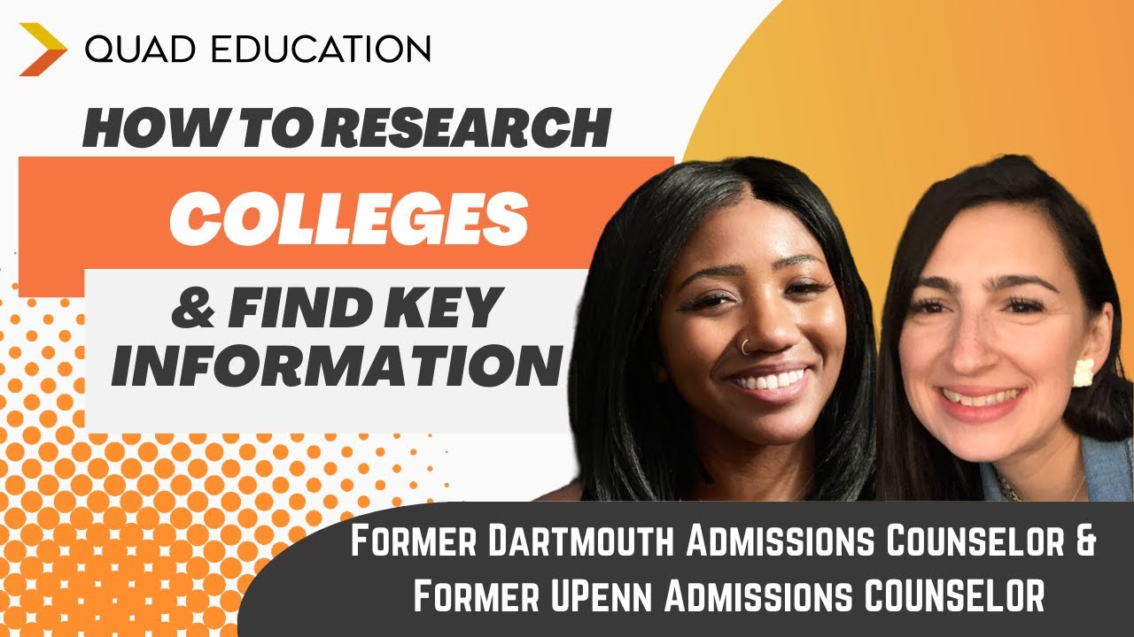 How to Research Colleges and Find Key Information - YouTube