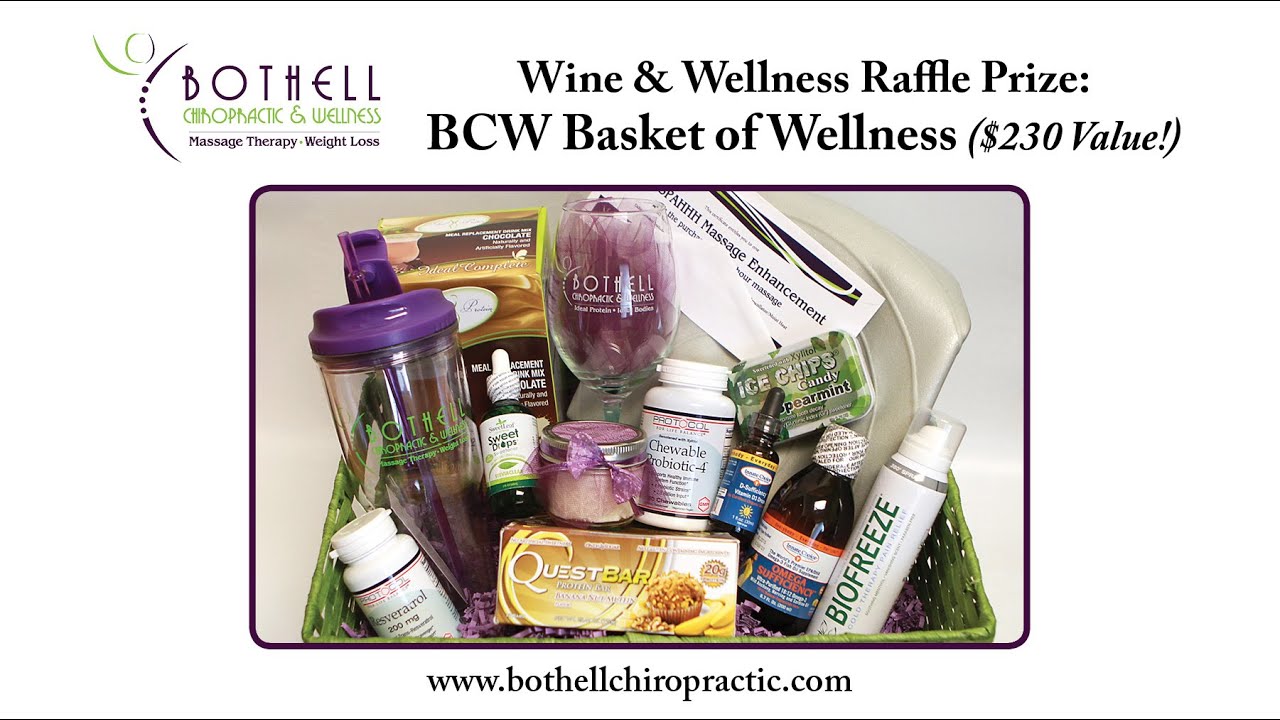 2015 Wine & Wellness Raffle - BCW Basket of Wellness - YouTube